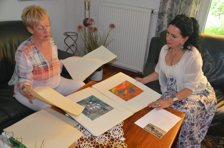 „Die Bilder sind meine Kinder“ Werke von Ditte Bochmann in der Galerie ...